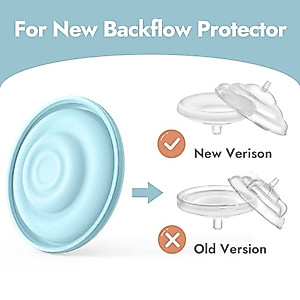 [8-Count] Papablic Duckbill Valves and Silicone Membrane Compatible with Spectra S1, S2 and 9 Plus Breastpumps, Not Original Spectra Pump Parts, BPA/DEHP Free, Blue