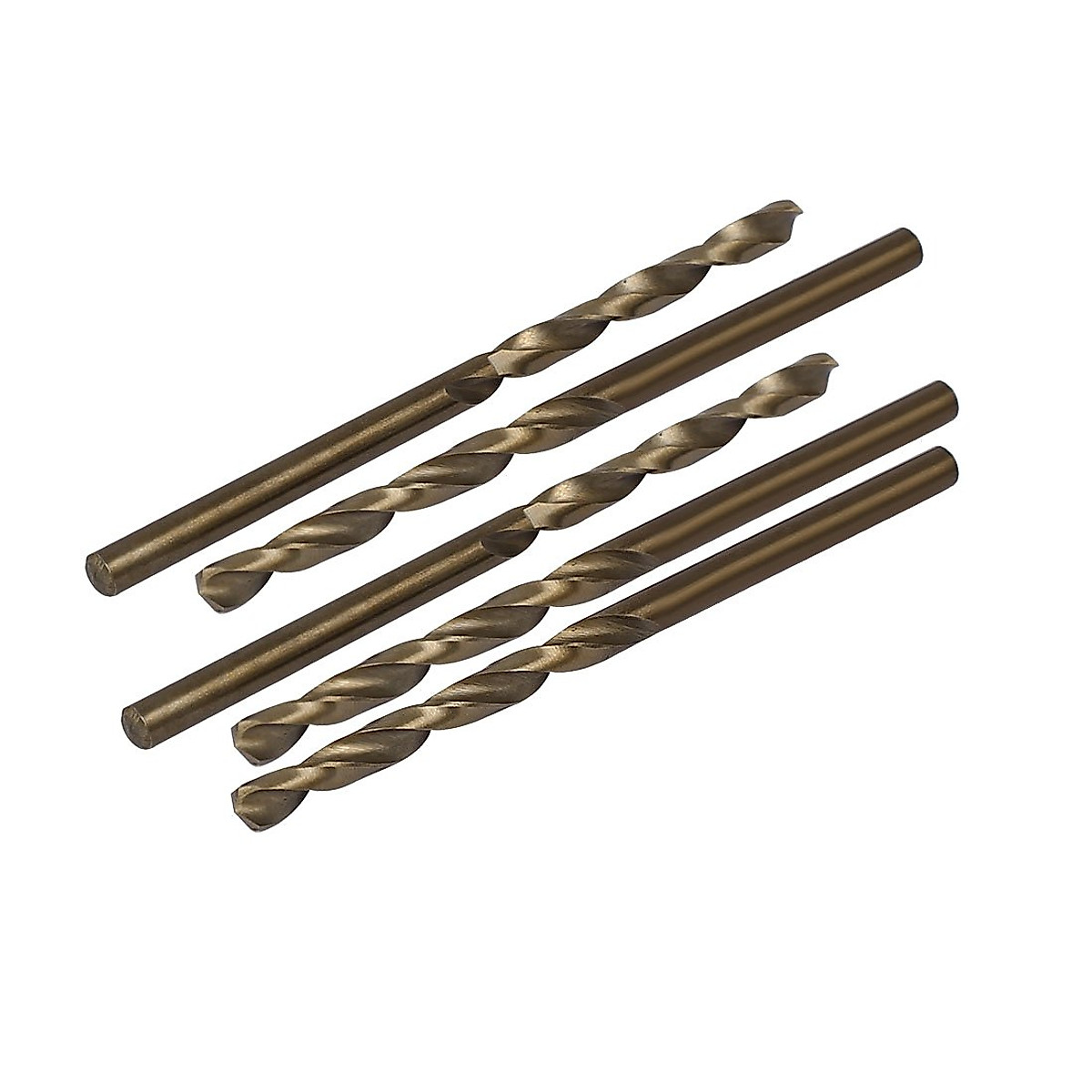 uxcell 3.1mm Drilling Dia High Speed Steel Cobalt Metric Spiral Twist Drill Bit Rotary Tool for Hardened Metal, Stainless Steel, Cast Iron and Plastic 5pcs