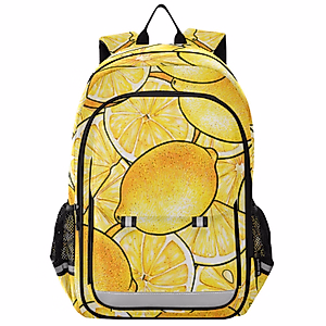 ALAZA Beautiful Yellow Lemon Fruits Backpack Daypack Bookbag
