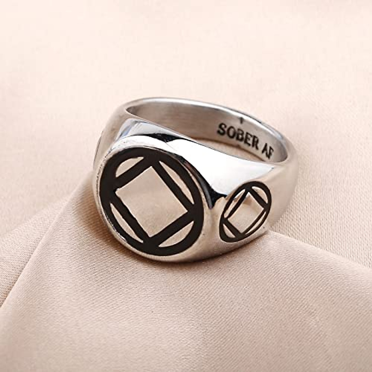 NA Rings Sobriety Gift Narcotics Anonymous Jewelry Recovery NA Narcotics Anonymous Gift Addiction Recovery Gift New Beginnings Gift (NA Ring 13)