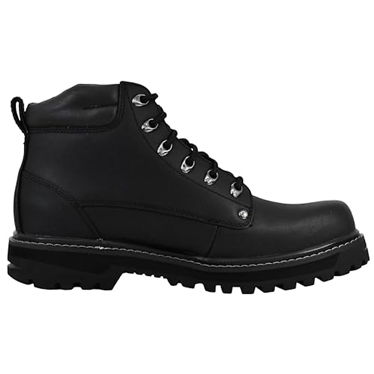Skechers Men's Pilot Utility Boot,Black,9.5 M US