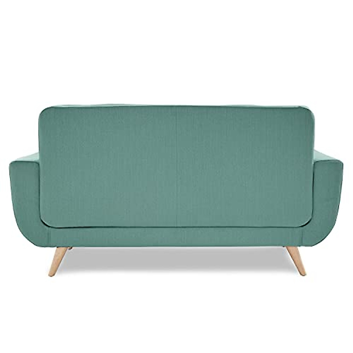 Lexicon Mckinley Tufted Fabric Loveseat with 2 Pillows, 67.5" W, Teal
