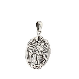 Jewelry Trends Sterling Silver Gryphon Griffin Gargoyle Pendant by Artist Jody Bergsma