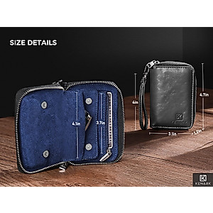 KENARK KK1-DB Portable Faraday Bag - Protect Vehicle Key from Signal Amplification & Cloning - Black, 1 Pouch, None, Cars, Trucks, Motorcycles