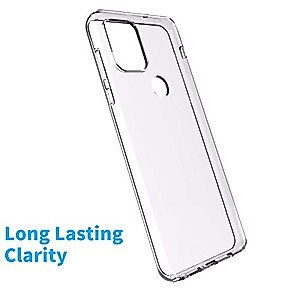 for Moto G Stylus 5G Case Clear (2021) Slim Thin Soft Skin Flexible TPU Scratch Resistant Silicone Gel Shockproof Protective Cases Cover for Motorola G Stylus 5G 2021 (Clear)