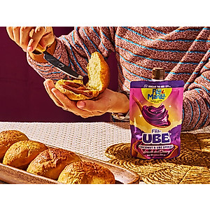 Fila Manila Ube Coconut Spread As Seen on Shark Tank - Award-Winning 5.8 OZ Pouch, Vegan, Gluten Free, Dairy Free, No Red 3, No Red 40, No Ube Extract, No Artificial Colors, No Artificial Flavors, As Seen on TikTok (1 Pack)