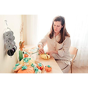 Craft Ribbon Organizer Storage 【Stainless Steel】 Ribbon Storage Organizer｜Ribbon Spool Storage｜ Ribbon Holder Organizer for Crafts｜ Ribbon Wall Organizer