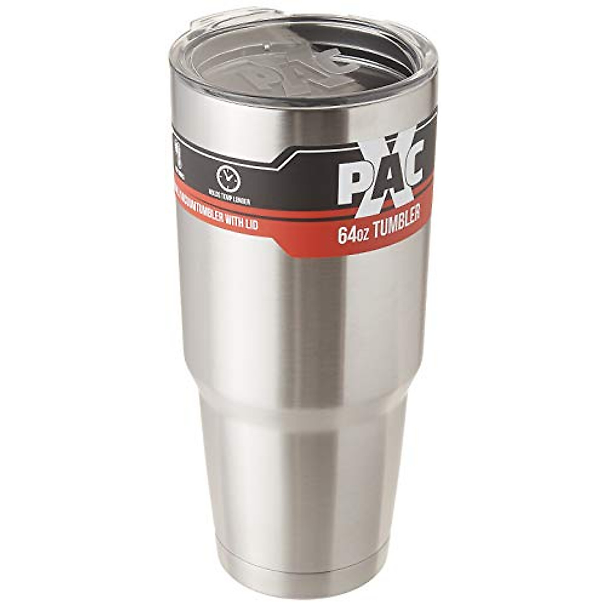 XPAC 64 Ounce Double Vacuum Wall Stainless Steel Tumbler with Lid, Fits in a 4" Wide Car Beverage Holder