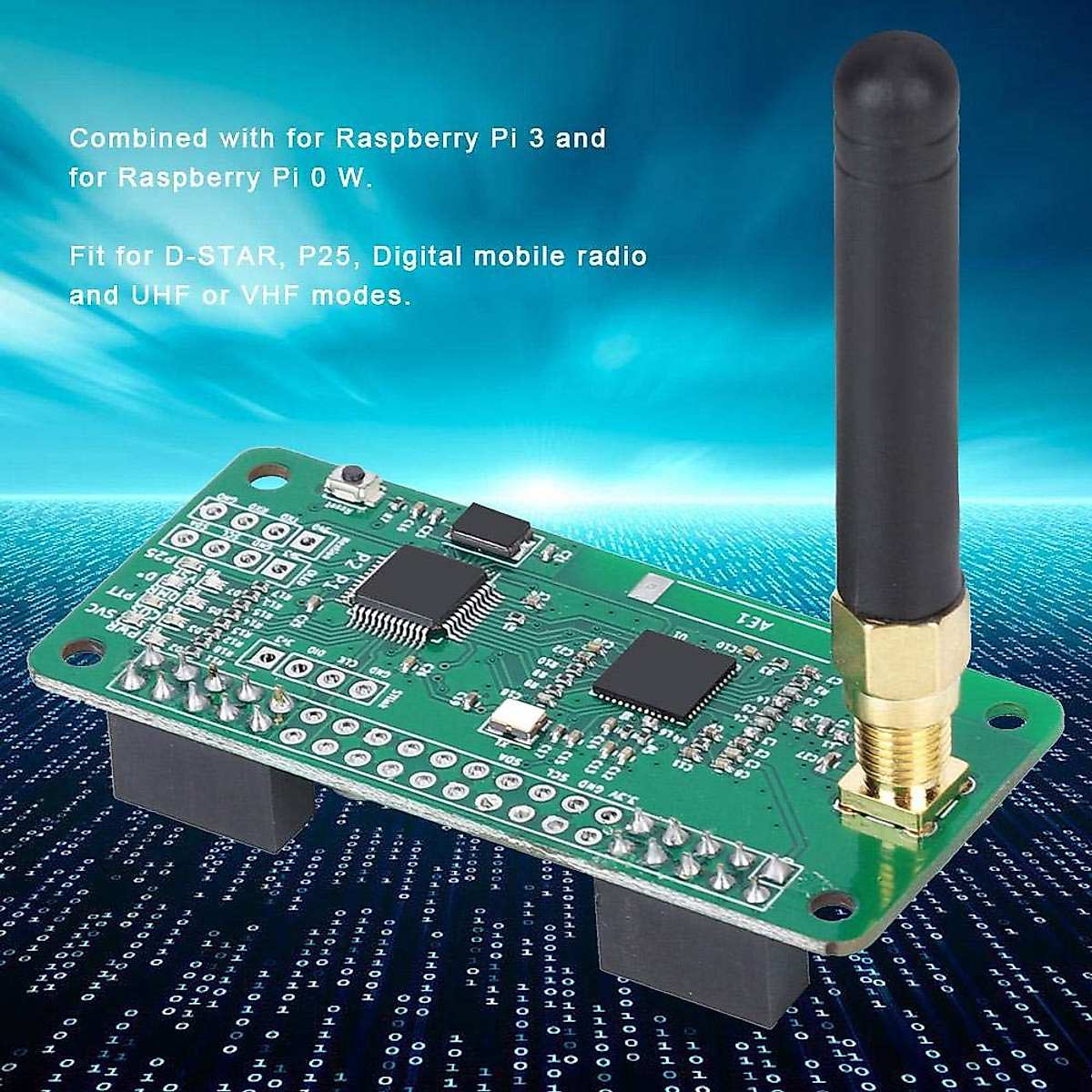 Hotspot Module, USB Wireless Multi-Mode Hotspot Expansion Board + Antenna + LED Screen + Case, Support D-Star / P25 Digital Mobile Radio UHF VHF, for Raspberry Pi 3 and for Raspberry Pi 0 W(A)