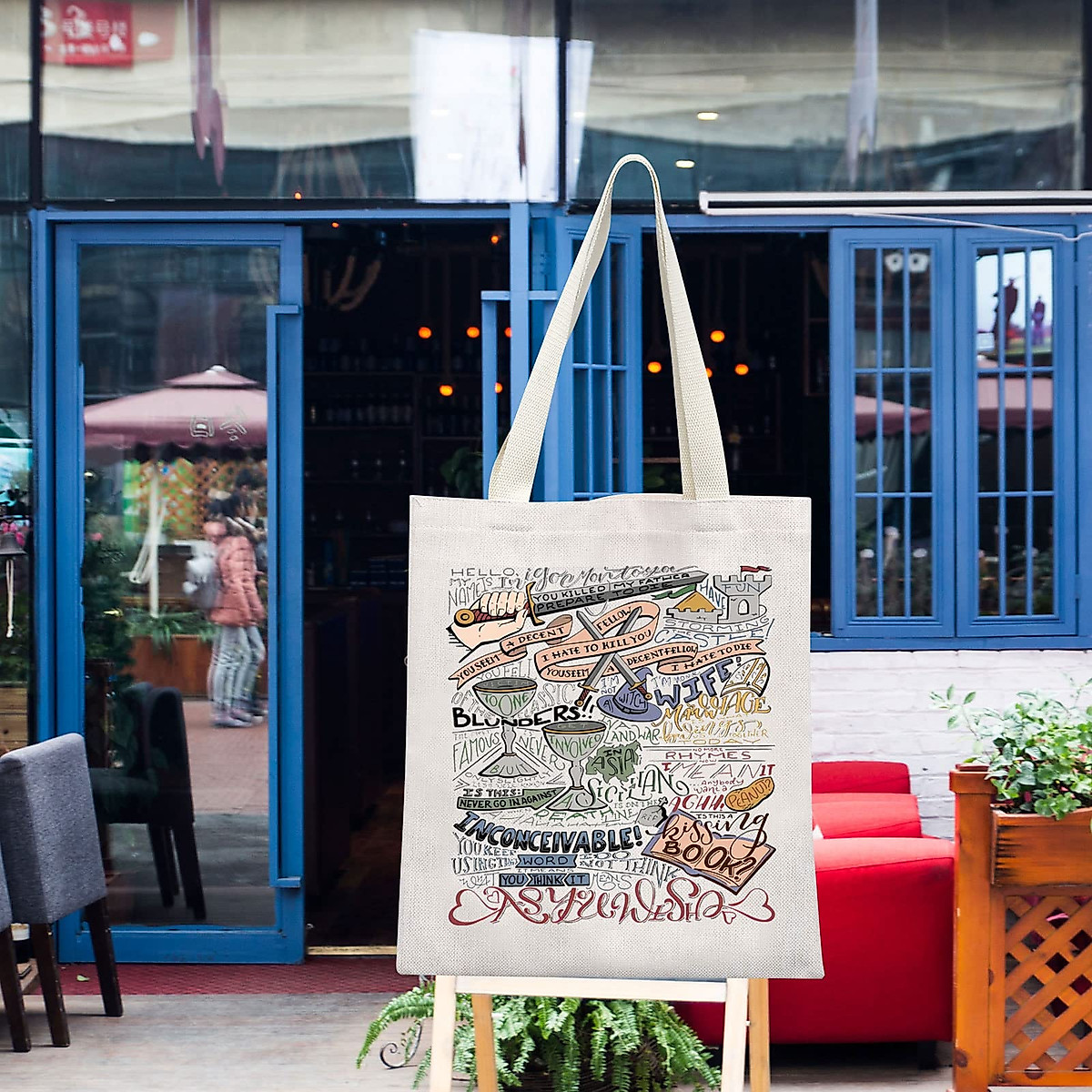 TOBGB Funny Classic Movie Gifts Princess Bride Inspired Tote Bag Gift For Princess Bride Fan Bride Gifts Princess Lover Gift (Princess Tote)