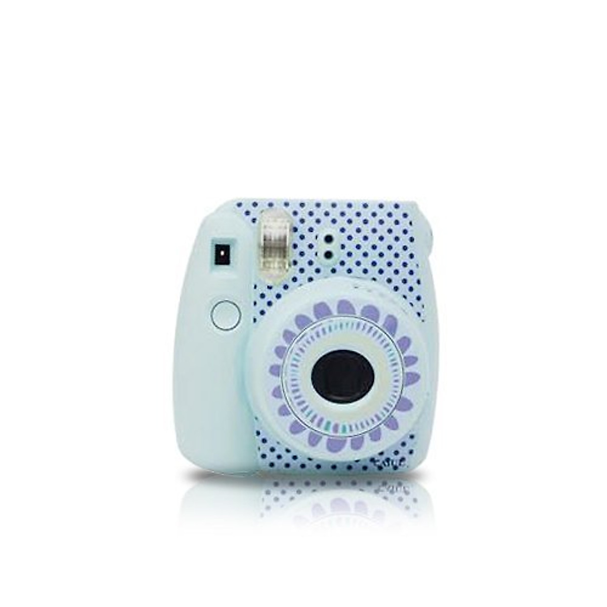 Floral Fuji Mini Camera Sticker for Fujifilm Instax mini 8 - Blue