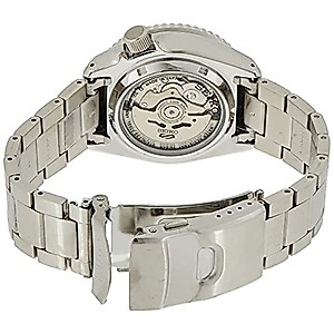 SEIKO Men's 5 Sports Automatic Watch with Stainless Steel Strap, Silver, 22 (Model: SRPE71)
