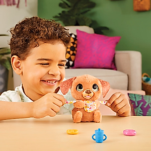 FurReal Newborns Puppy Animatronic Plush Toy with Sound Effects, Interactive Pets for Kids Ages 4 and Up