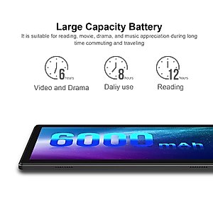 XNN Tablet 10 Inch, Android Tablets, Quad-Core Processor, 32GB ROM 128GB Expand，2+5MP Camera,IPS HD Touch Scree, 6000mah Battery, WiFi Bluetooth, 2023 Powerful Performance Tablet Computer(Black)