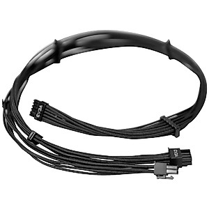 EVGA PerFE 12 Cable, Individually Sleeved Cable, Built for NVIDIA GeForce RTX 30 Series Founders Edition, Included Cable Combs, Black