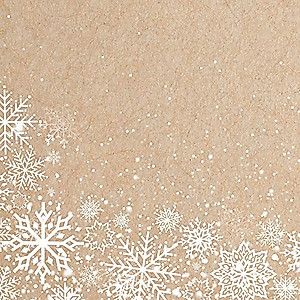 Great Papers! White Snowflakes Letterhead, 8.5" x 11", 80 Count (2019116), Brown, white, 80 Sheets