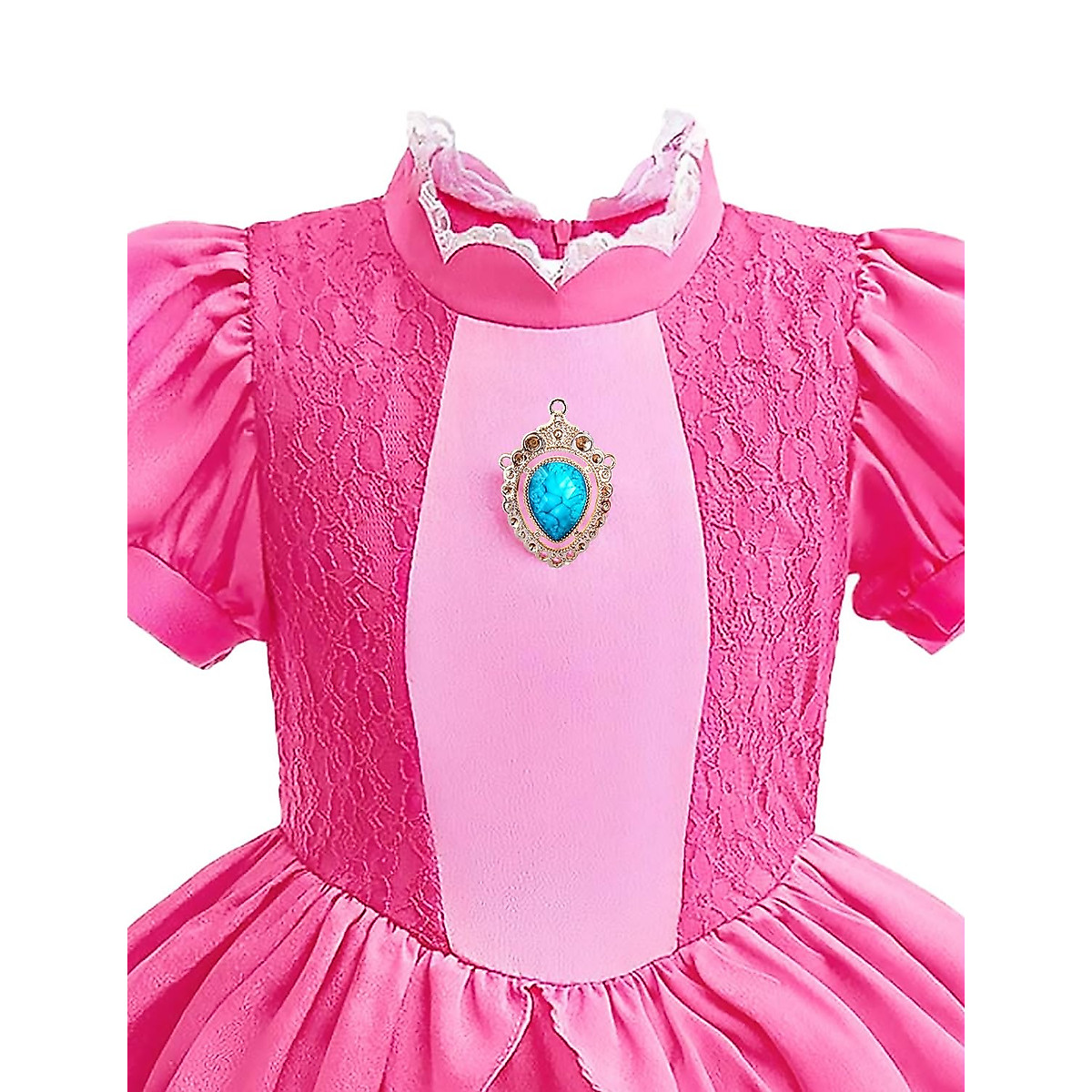 Minetom Princess Dresses for Girls Costume Light up Princess Dress up Clothes for Little Girls Birthday Cosplay Party Outfit 5-6 Years