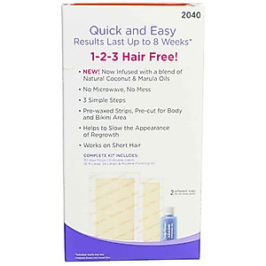 Sally Hansen Hair Remover Wax Strip Kit Body/Leg/Arm/Bikini (3 Pack)