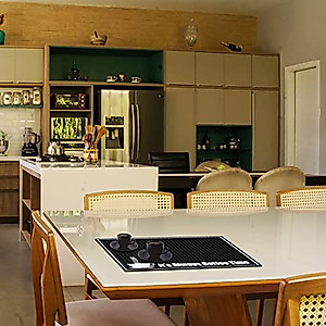 Highball & Chaser Premium Coffee Mat 18in x 12in. 1cm Thick Durable Kitchen Counter-Coffee Bar Accessories Fit Under Coffee Maker Coffee Pot Espresso Machine Mat