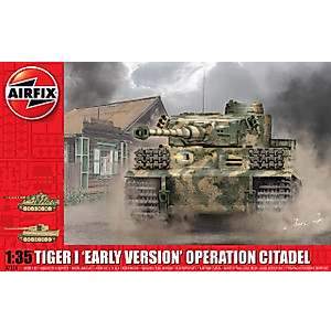 Airfix Tiger I Early Version Operation Citadel 1:35 WWII Military Tank Plastic Model Kit A1354