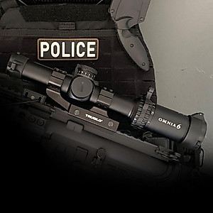 TRUGLO Omnia Tactical Hunting Shooting Durable Fogproof Shock Resistant 30mm One-Piece Aluminum Tube Illuminated All Purpose Tactical Reticle Riflescope | Flip-Up Lens Cap Included | 6 1-6X24 30MM