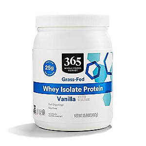 365 by Whole Foods Market, Vanilla Whey Protein Isolate, 15.9 Ounce