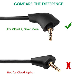 Cloud 2 Mic Replacement for HyperX Cloud ii, Hyper x Cloud x, Cloud Core, Cloud Pro or Kingston Cloud Silver Gaming Headset - 3.5 mm Microphone, 2-Pack