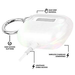 Case-Mate - AirPods Pro Case with Antimicrobial Protection - SOAP BUBBLE - Iridescent w/ Micropel, One Size