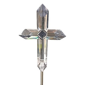 Starry Illuminate 1 PCS Solar Color Changing Style Garden Stake Light Pathway Stake Light (Big Cross)
