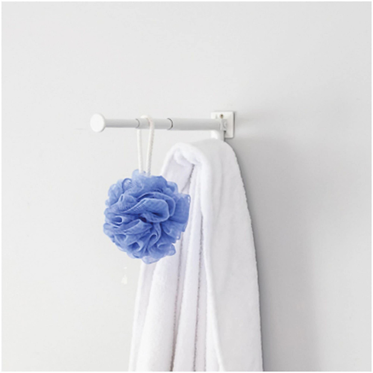 Franklin Brass Extend-a-Hook Square (1-Pack) Single Wall Hooks 1-Prong Coat/Hat Pure White Hooks for Hanging Wall Mount Hanger Clothes,Purse,Bag,Towel Organization Decorative Wall Hooks B45627M-PW-R