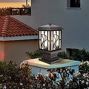 BDRPZX European Wall Light,Pillar Lamp Outdoor Garden Lamp Home Waterproof European Villa Door Wall Lamp,E27 Decoration Illumination Energy Saving Post Lamp Patio Porch Street Lantern Headlight
