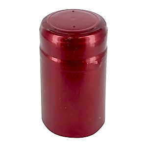 Metallic Ruby Red PVC Shrink Capsules-500 Count