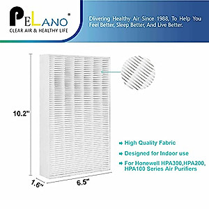 6Pack HPA300 Replacement Filter R Compatible with Honeywell HPA300, HPA200, HPA100, HPA090 Series and HPA5300, Filter R HRF-R3 & HRF-R2 & HRF-R1, Hepa Only