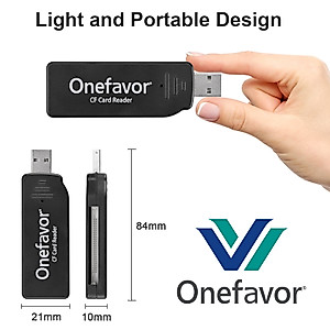 Onefavor CF Card Reader, Compact Flash Memory Card Reader, CompactFlash Cards USB Reader/Writer