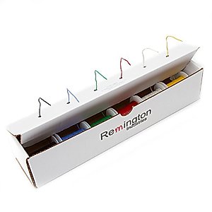 Remington Industries 10STRGPTKIT 10 AWG Gauge Primary Wire Kit, Stranded Hook Up Wire, 25' Length Each, 0.1019" Diameter, 60 Volts