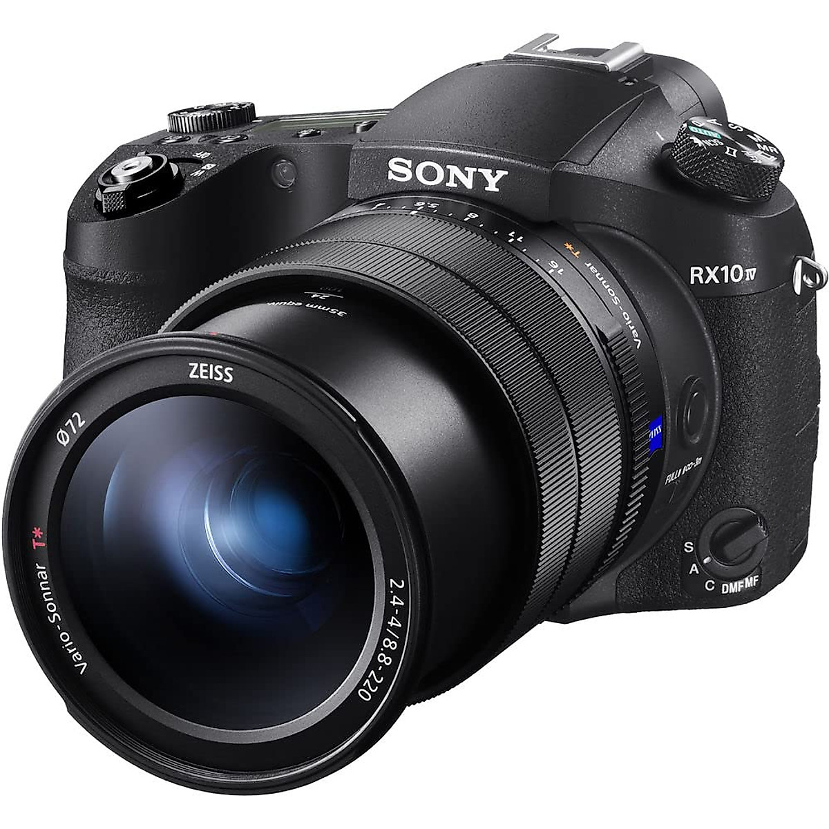 Sony Cyber-Shot DSC-RX10 IV Digital Camera (DSCRX10M4/B) + 64GB Card + Card Reader + Case + Flexible Tripod + Hand Strap + Memory Card Wallet + Cap Keeper + Cleaning Kit (Renewed)