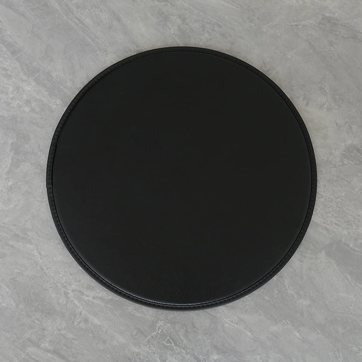 Round Leather Stool Chair Cushions Non Slip Dining Seat Pads 1/2/4 Pack Water Proof Chair Cushions for High Stool Chairs Bistro Bar Seat ( Color : Black , Size : 40cm*4packs )