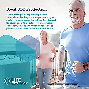 Life Extension SOD Booster - Superoxide Dismutase Supplement - Antioxidant for Liver Health and Detox - with Chokeberry Extract & Melon Concentrate - Gluten-Free, Non-GMO, Vegetarian – 30 Capsules