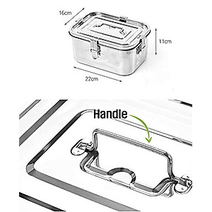 Stainless Steel 101oz (3L) Rectangular Kimchi Food Leakproof Airtight Storage Container Saver