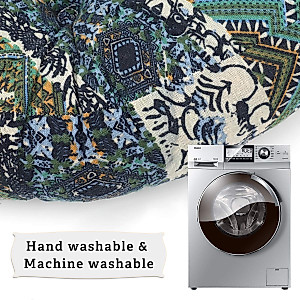 bilkoivn Meditation Pillow Exotic Custom Yoga Cushion India Seating Cushion for Bedroom Living Room Outdoor, Garden Party Decoration，Round