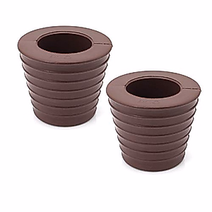 DGQ Patio Umbrella Cone Umbrella Wedge Plug for Patio Table Hole Opening 2-2.5 Inch (Brown,2Packs)