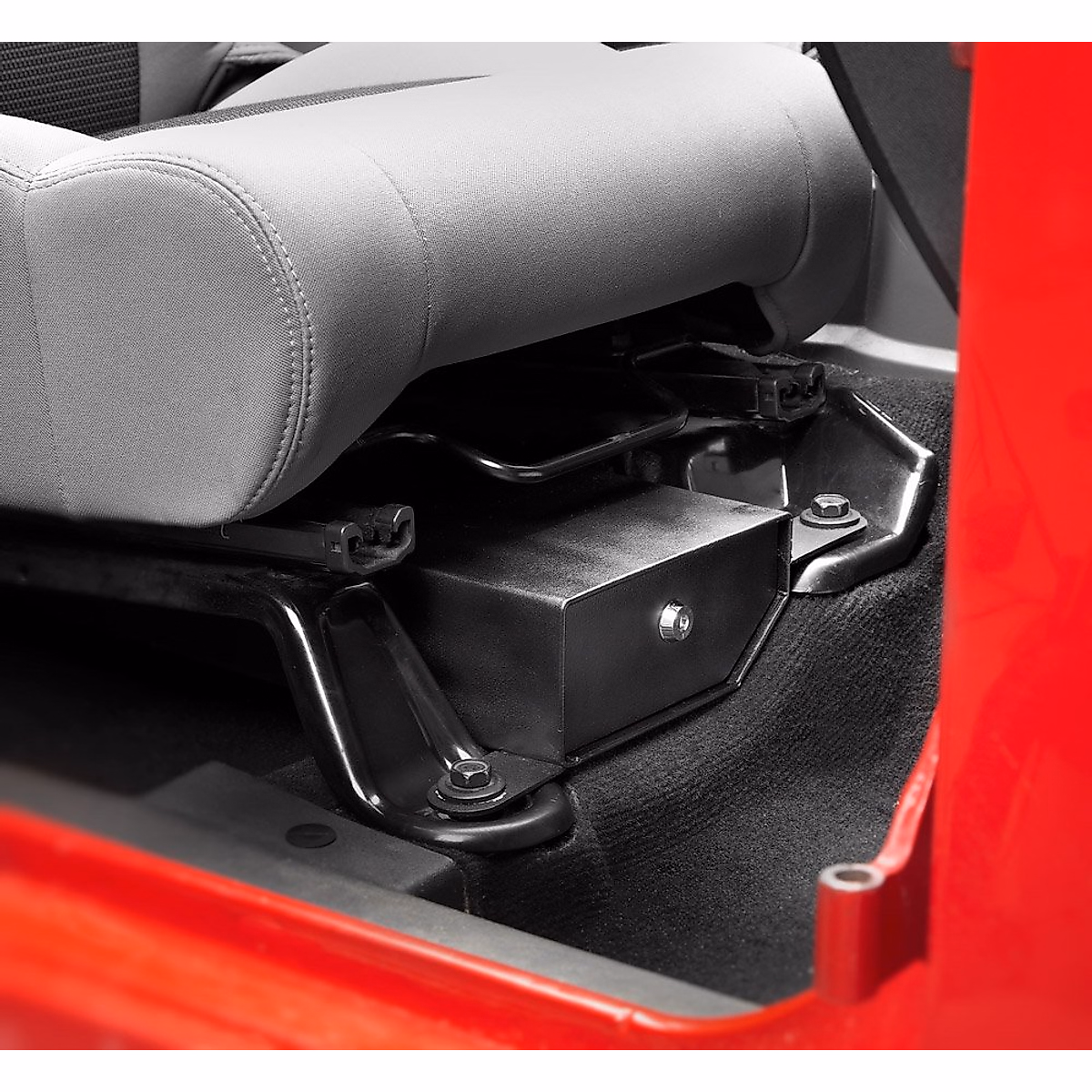 Bestop 4264201 Underseat Storage Lockbox - Passenger Side for 2007-2010 Wrangler JK 2-Door & 2007-2018 Wrangler JK 4-Door