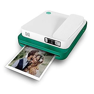 KODAK Smile Classic Digital Instant Camera for 3.5 x 4.25 Zink Photo Paper - Bluetooth, 16MP Pictures (Green)