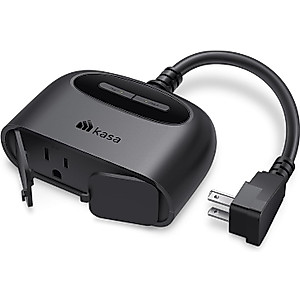 Kasa Smart Outdoor Smart Plug KP400, Smart Home Wi-Fi Outlet with 2 Sockets, Works with Alexa, Google Home &IFTTT, No Hub Required, Sunset & Sunrise Offset
