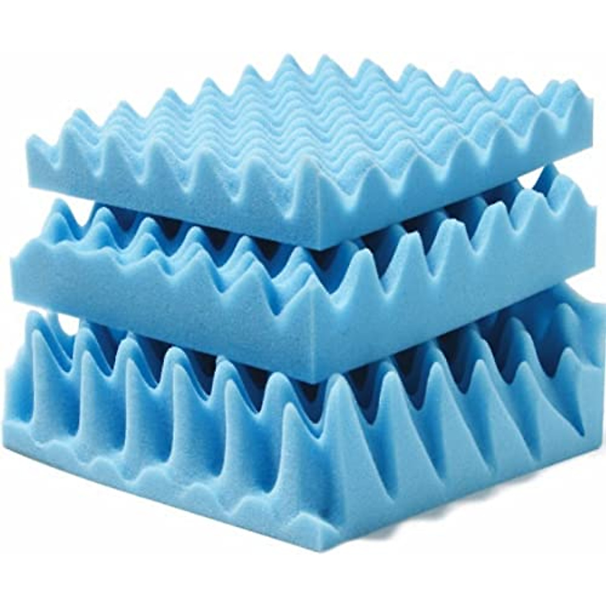 Convoluted Foam Mattress Pads, Queen Size 4" Thickness