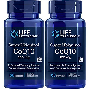 Super Ubiquinol CoQ10 100 mg, 60 softgels-Pack-2