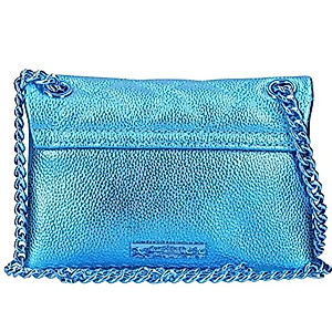 Kurt Geiger Crossbody Womens Blue Mini Kensington Crystal Drench Quilted Bag