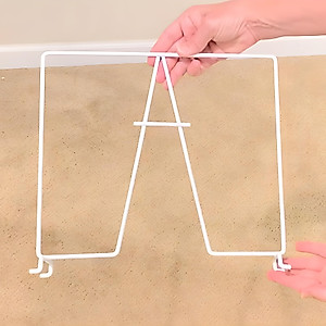 Evelots 8 Pack Wire Shelf Dividers for Closet/Office/Pantry/Garage-New & Improved-Vertical Storage/Organization-Easy No Tool Install-Plastic Coated Steel