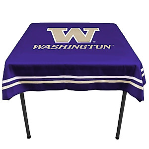 College Flags & Banners Co. Washington UW Huskies Logo Tablecloth or Table Overlay