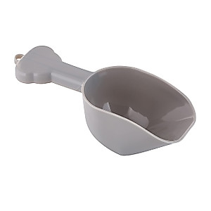 Pounce + Fetch 3 Gallon Pet Dry Food Container with Scooper | Dog Food Organizer | Helps Organize Pantry and Cabinets | Dog & Puppy Print Design | Carrying Handle | Flip Top Lid,White